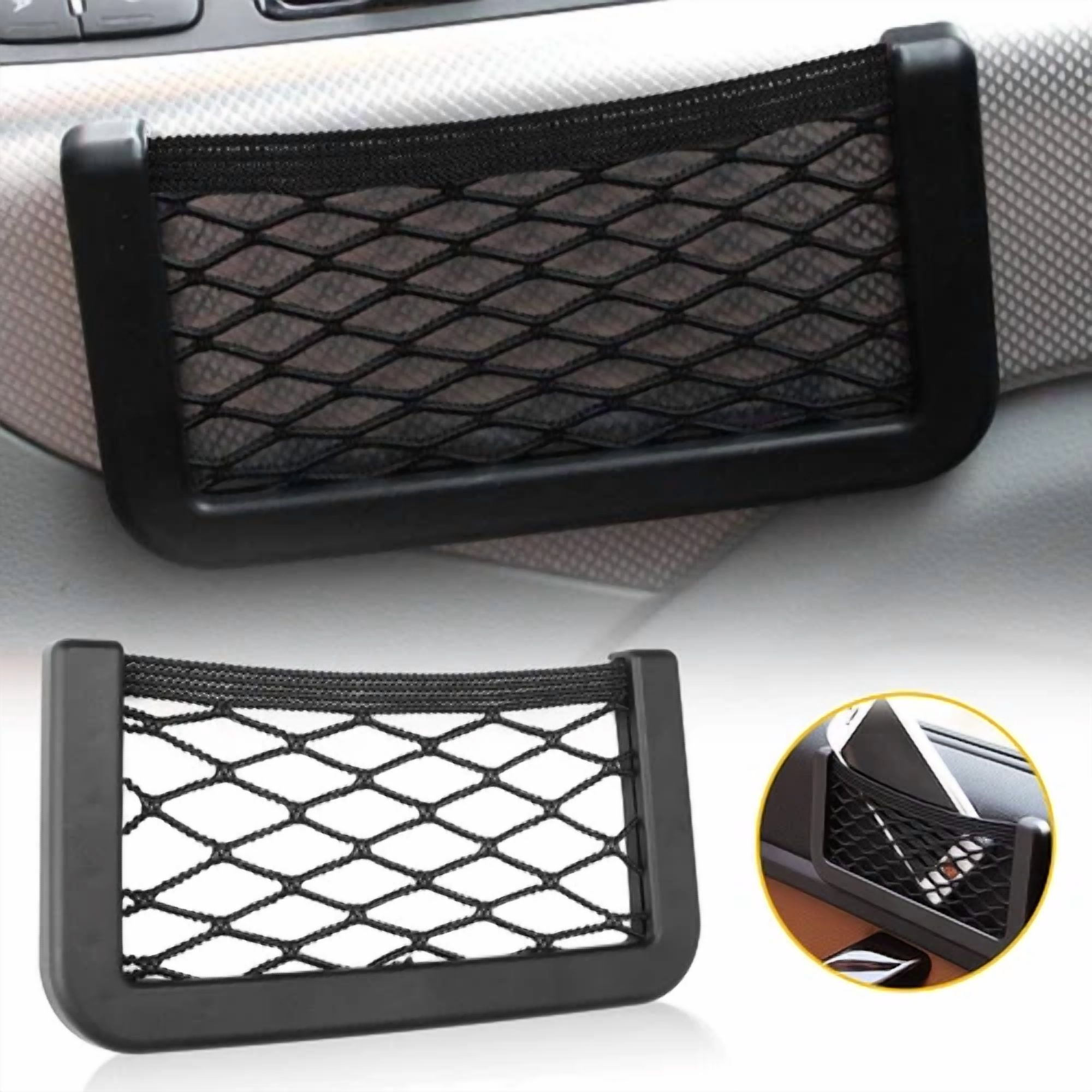 2X Auto Car Suv Interior Body Edge Elastic Net Storage Phone Holder Accessories - Walmart.com