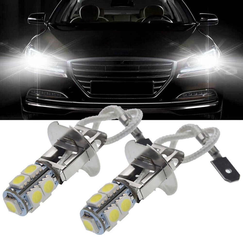 2X Auto For H3 LED 12V Car Light Fog DRL Driving Lamp Flashlight ...