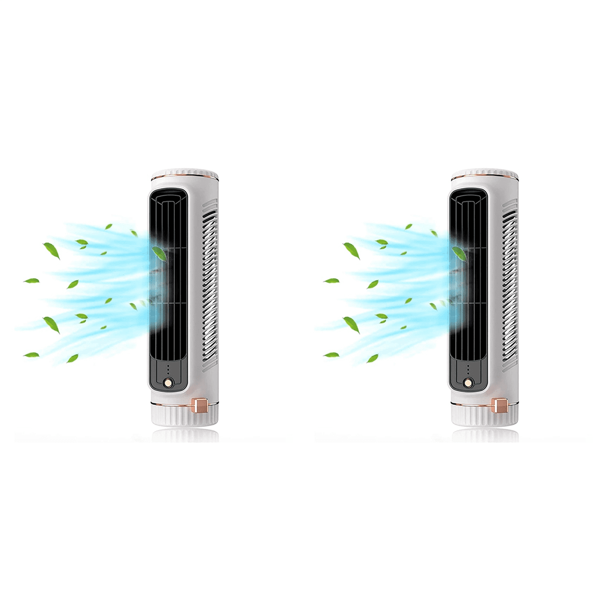 2X Automatic Remote Air Conditioner, USB Personal Air Conditioner Mini ...