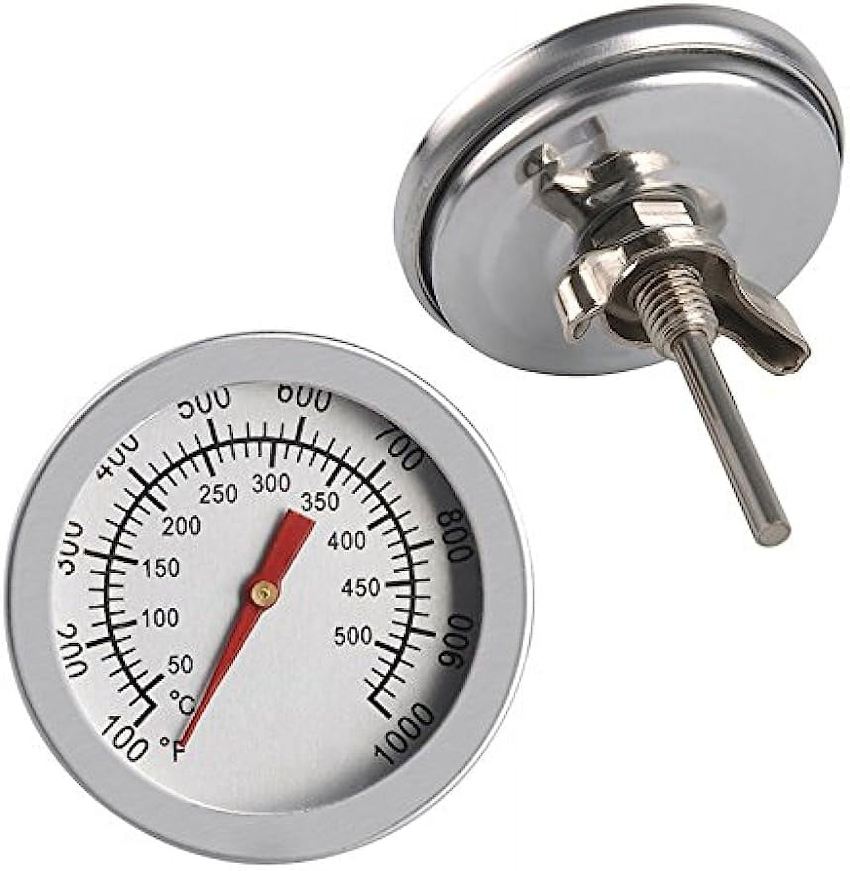 2X BBQ Thermometer Gauge - Barbecue BBQ Pit Smoker Grill Thermometer ...