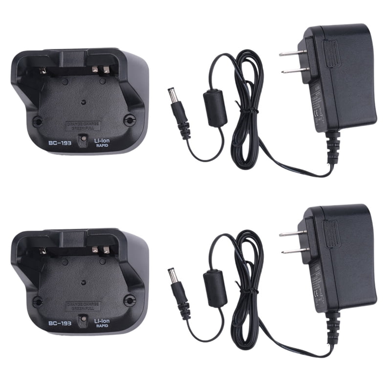 2X BC-193 Liion Battery Fast Dock Charger for ICOM BP-265 BP263 Radio ...