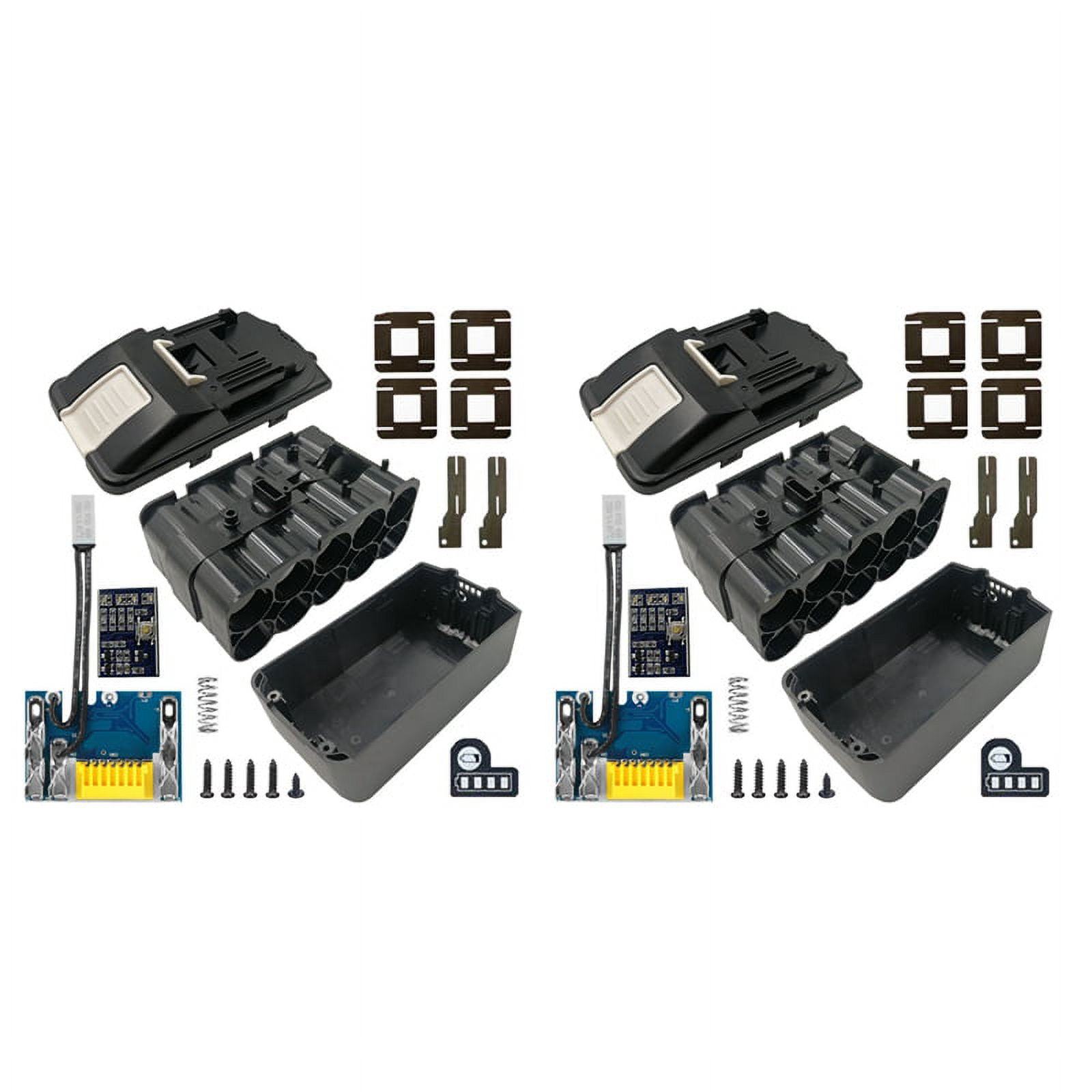 2X BL1830 10 x 21700 Battery Case PCB Charging Protection Circuit Board ...