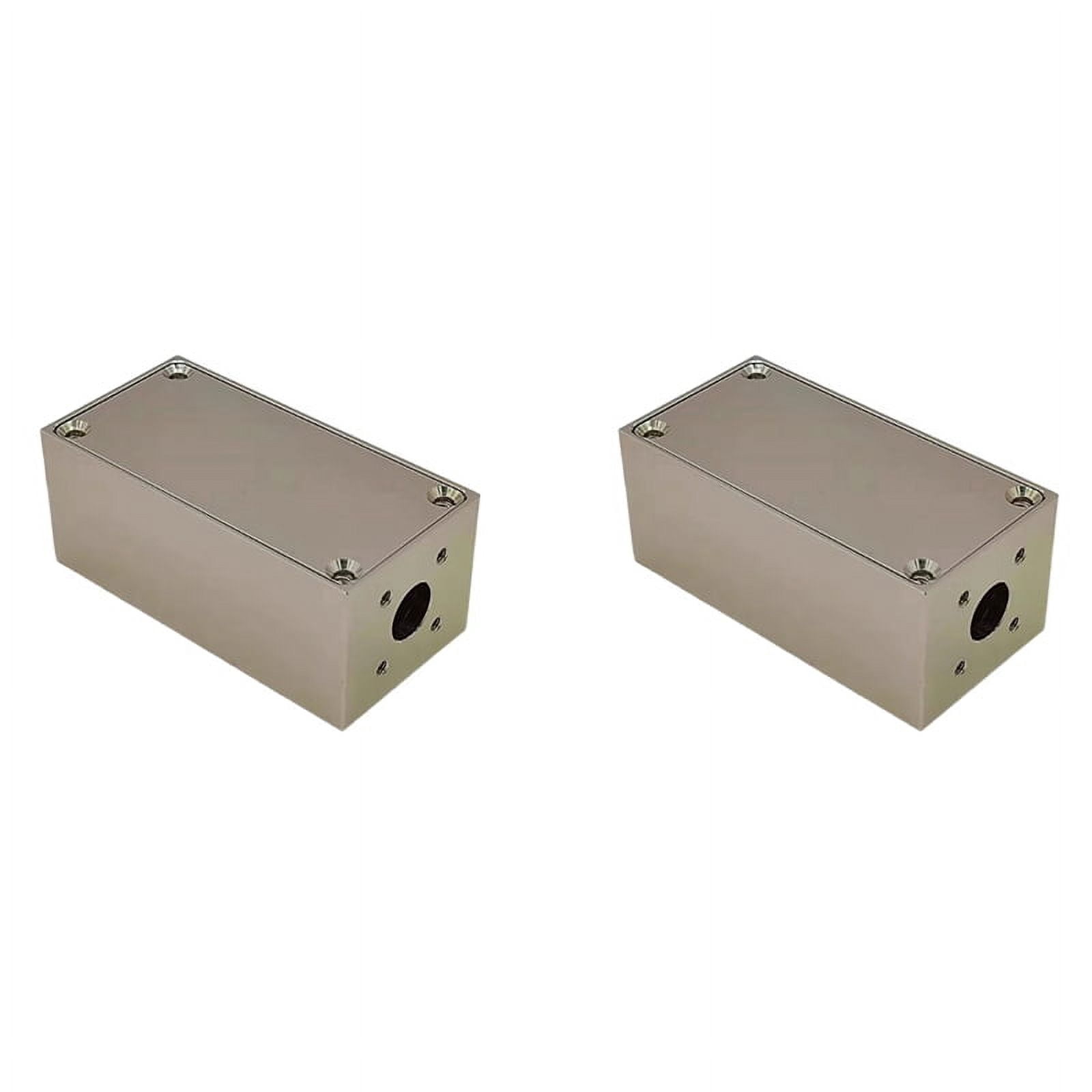 2X BNC Enclosure Aluminum Shield Box RF Box Electromagnetic Shielding ...