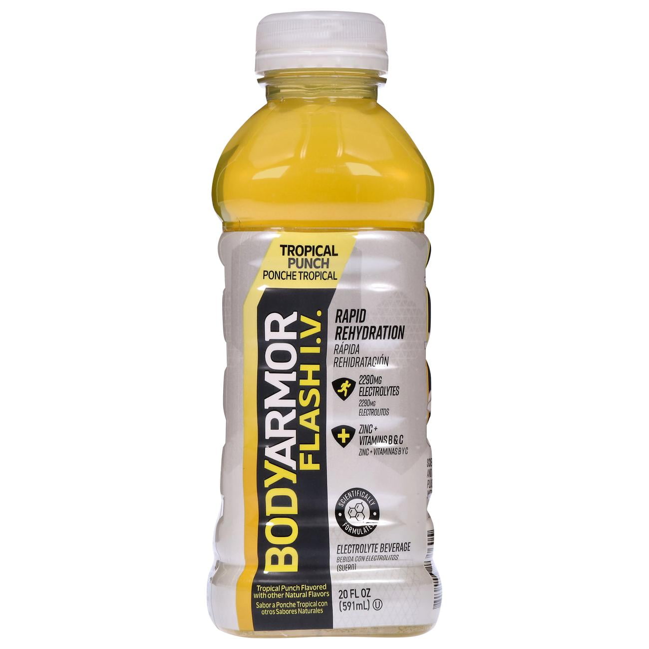2X - BODYARMOR Flash IV Rehydration Tropical Punch 20 oz - Walmart.com