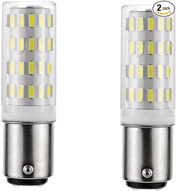 2X Ba15d Sewing Machine LED Light 5 Watt Bulb B15 B15D Bayonet Base, T3 ...