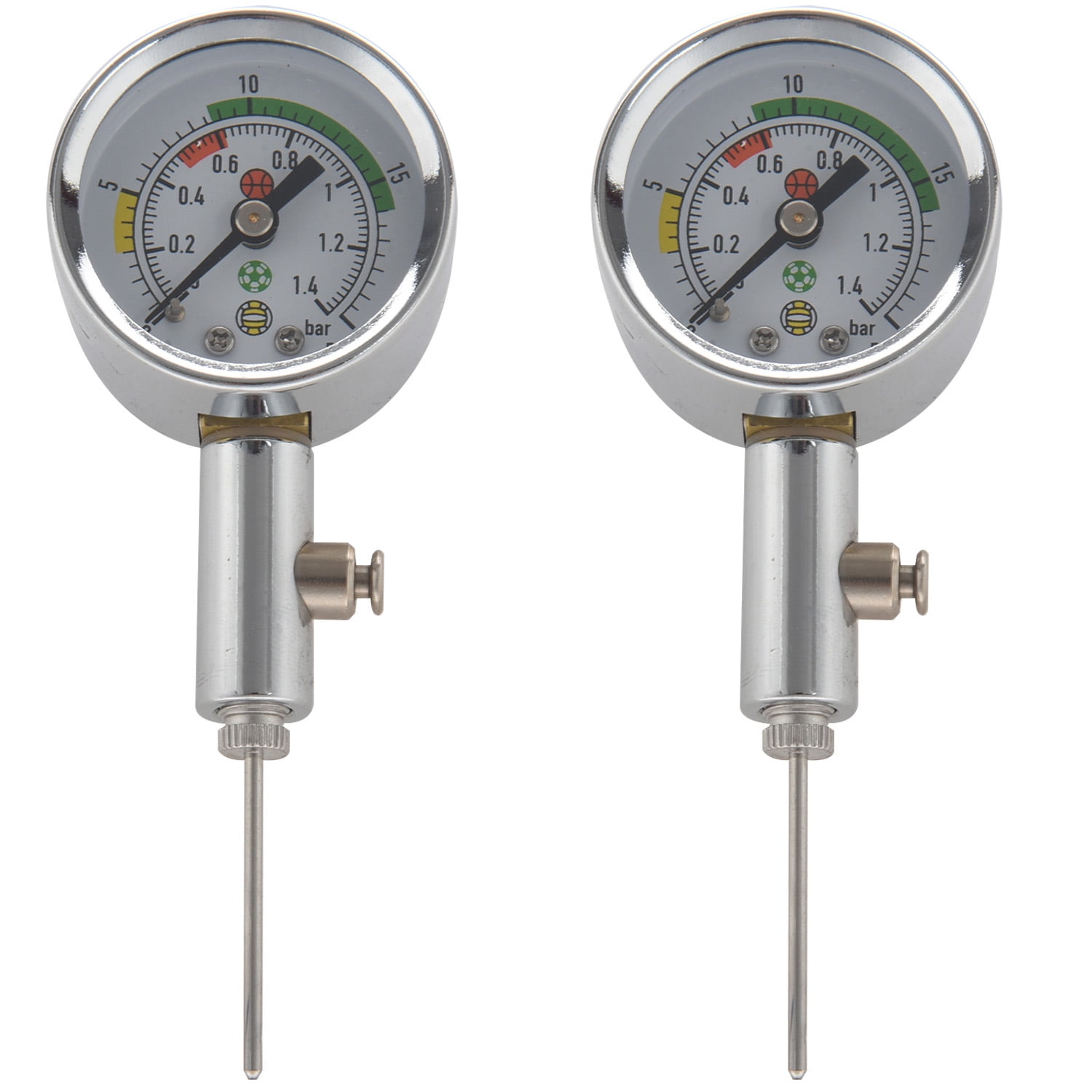 2X Ball Pressure Gauge Ball Pressure Measuring Tool Basketball Football ...