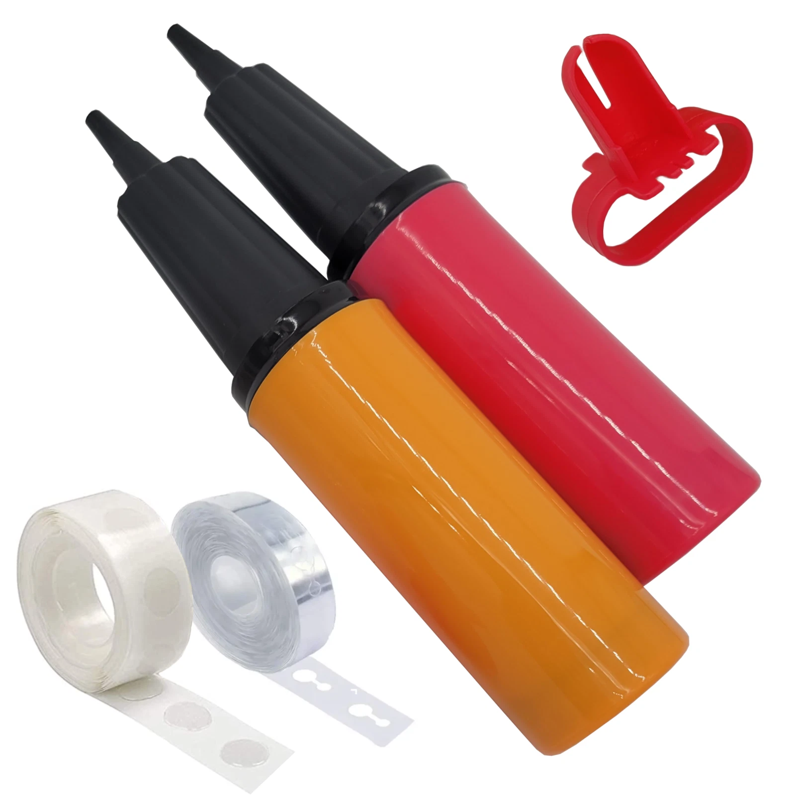 2X Balloon Pump Kit Handheld, Manual Inflator Air Pump 2 Way Dual ...