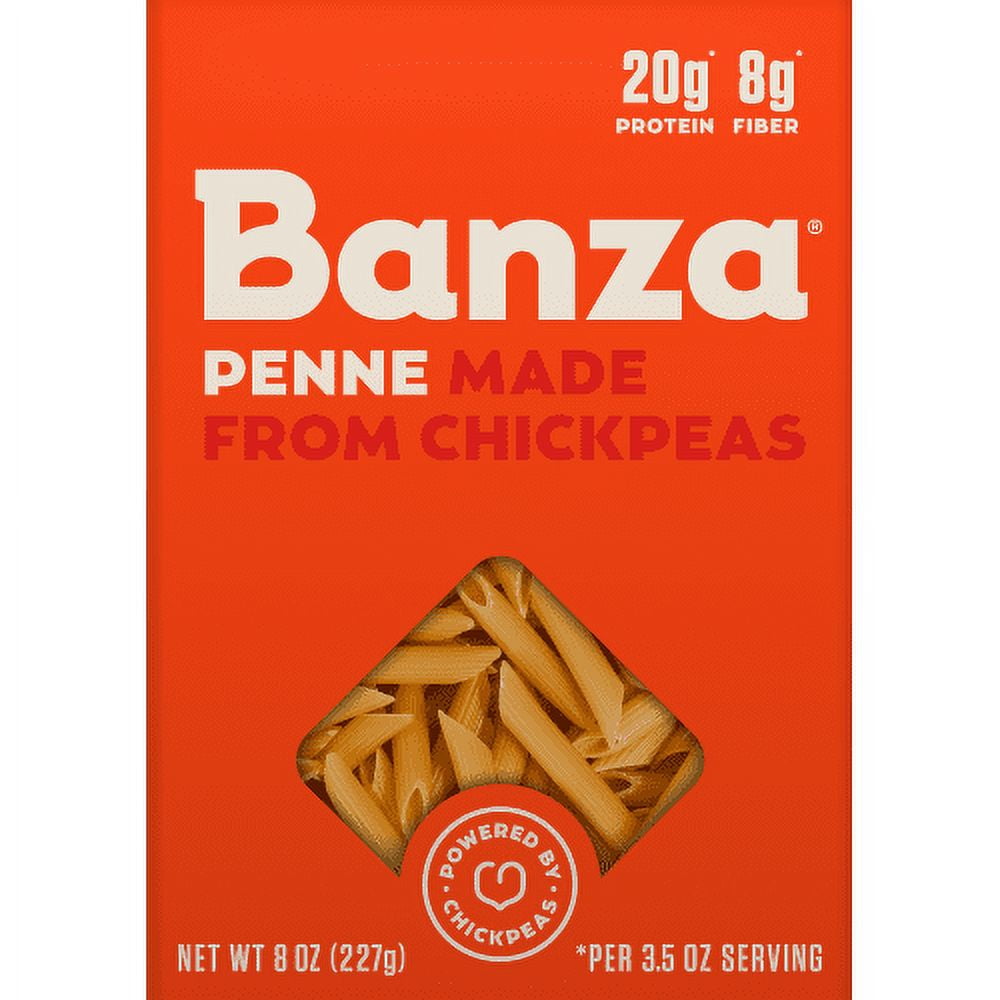 2X-Banza Chickpea Penne Pasta - 8 oz - Walmart.com