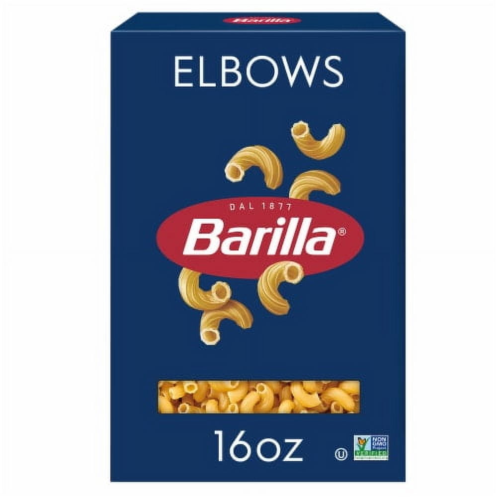 2X-Barilla Blue Box Elbows Macaroni Non-GMO Certified & Kosher Pasta ...