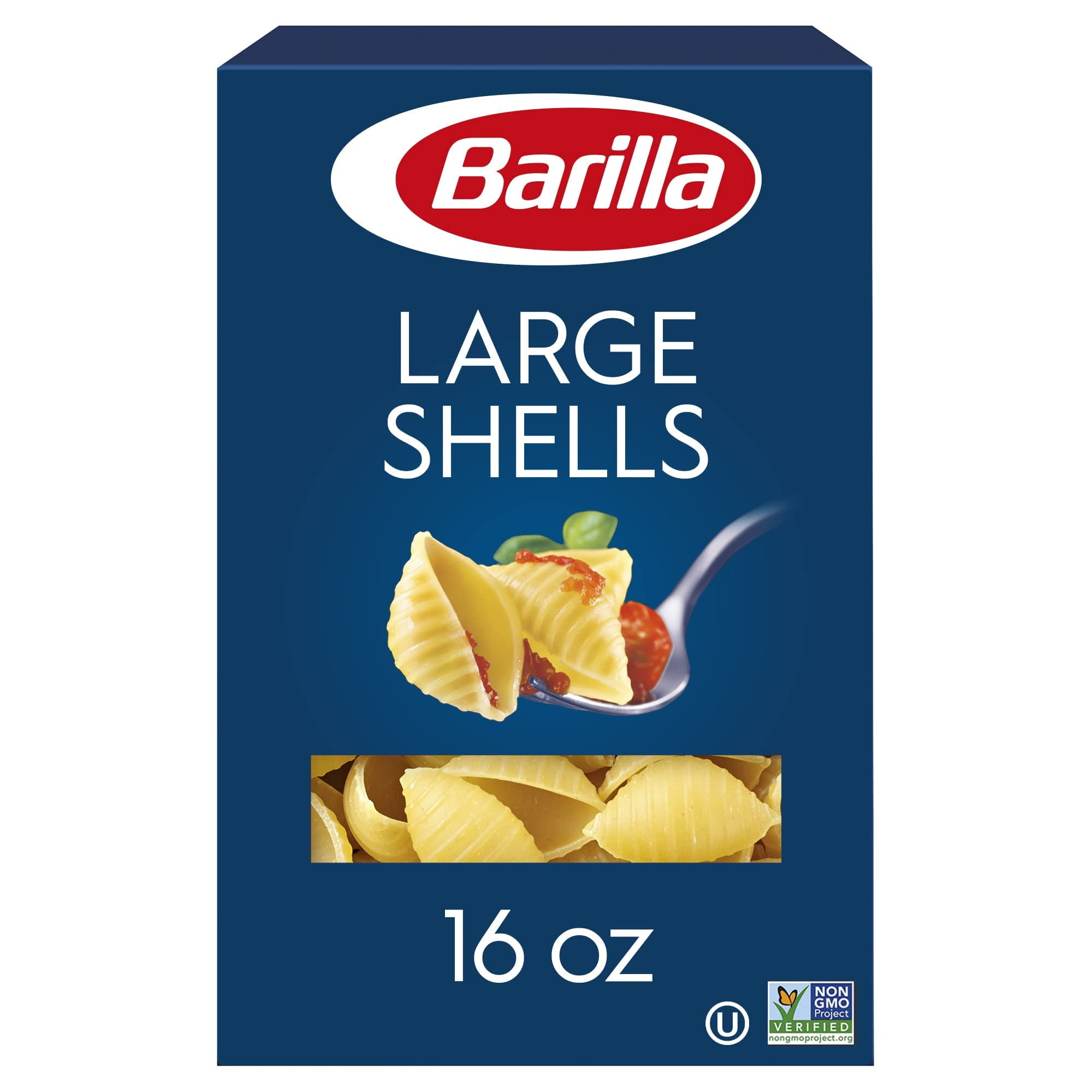 2X - Barilla Large Shells Pasta, 16 Oz. Box - Non-Gmo Pasta Made With ...
