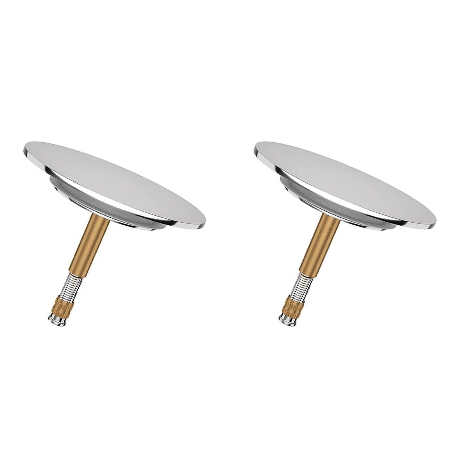 2X Bath Plug with Universal Fit - Rustproof Bathtub Plug with Double ...
