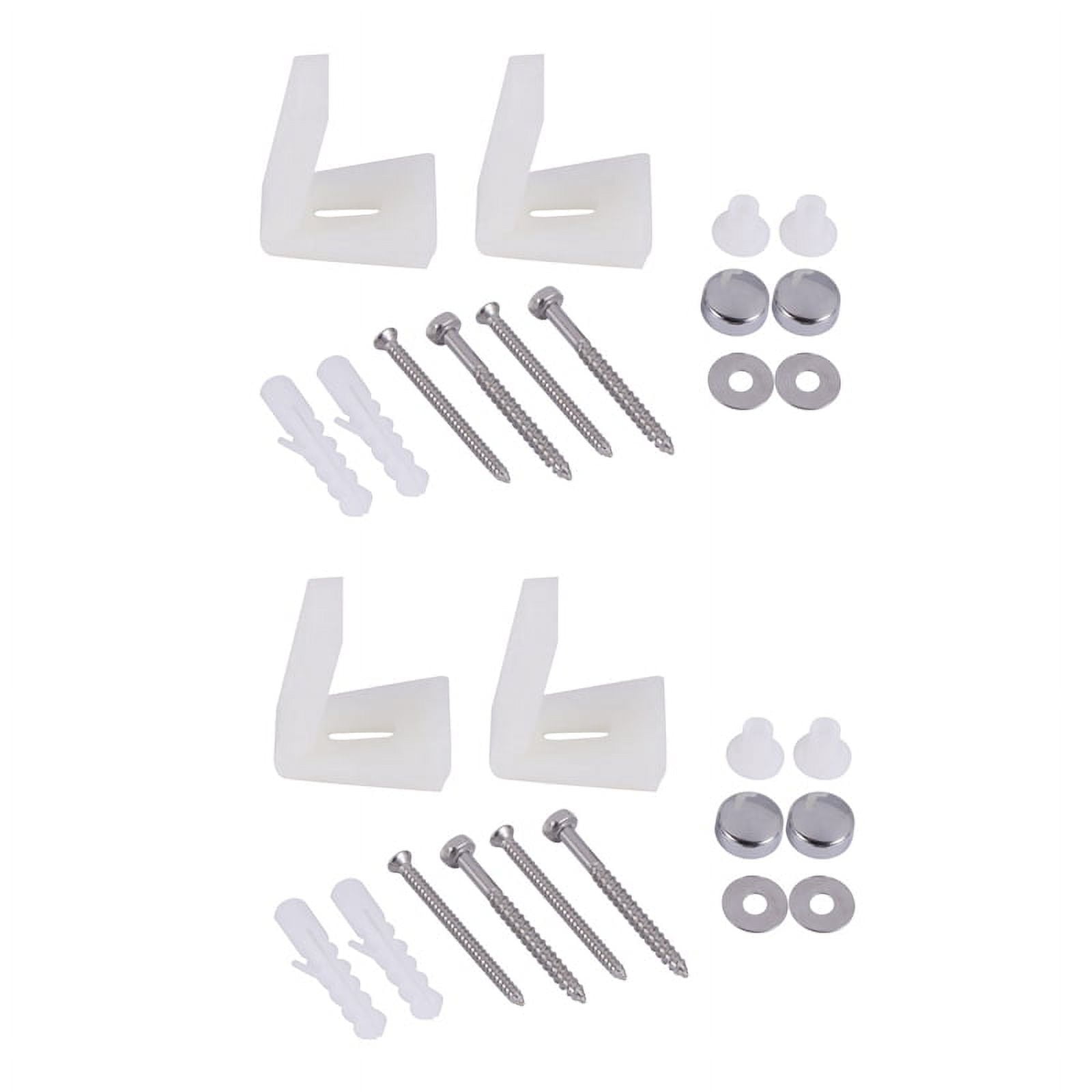 2X Bathroom Angled Floor Wc Toilet Pan Bidet or Semi Pedestal Fixing ...