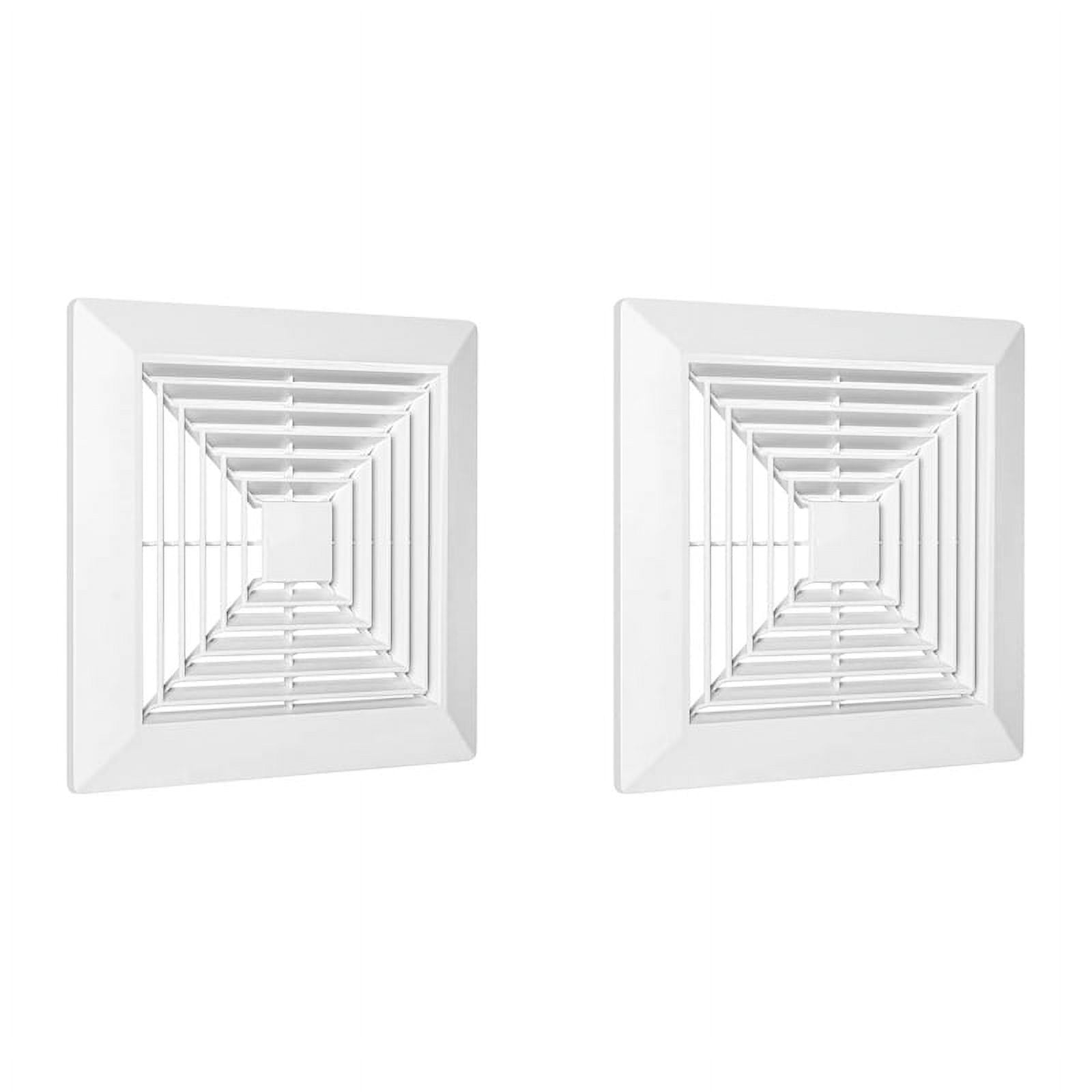 2X Bathroom Exhaust Fan Cover with Springs Replacement Parts for Square ...