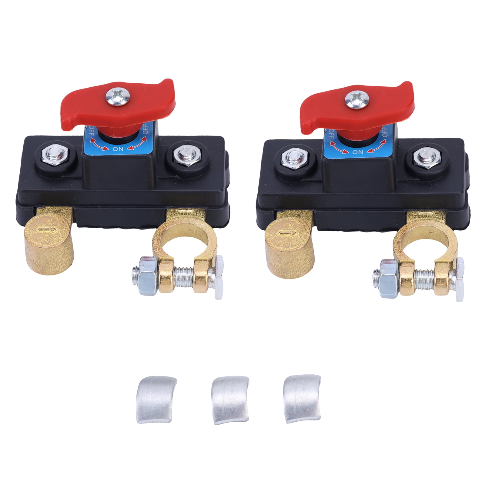2X Battery Cut-Off Isolator Switch 12V-24V Battery Disconnect Switch ...