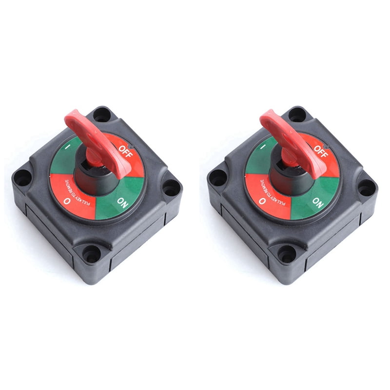 2X Battery Disconnect Switch 48V Battery Isolator Power Cut Master ...