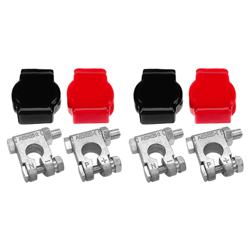 2X Battery Terminals(Heavy Duty) Battery Terminal Negative & Positive ...