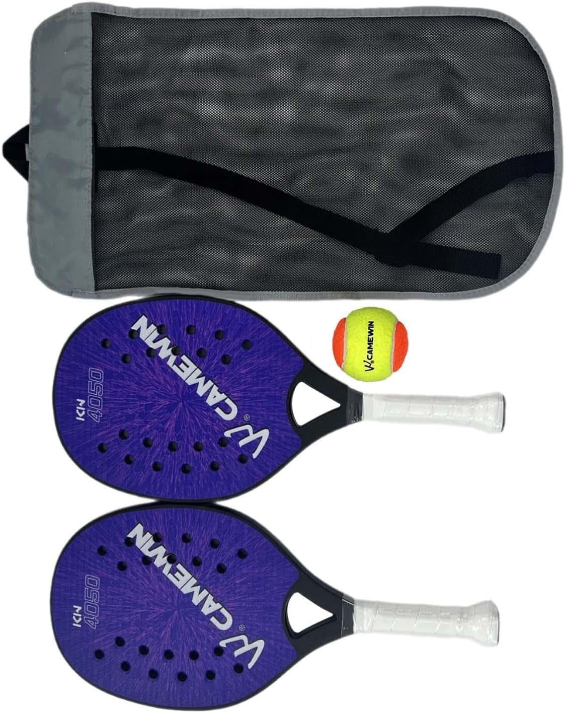 2X Beach Tennis Rackets Beach Tennis Paddles Nonslip Grip Beach Tennis ...
