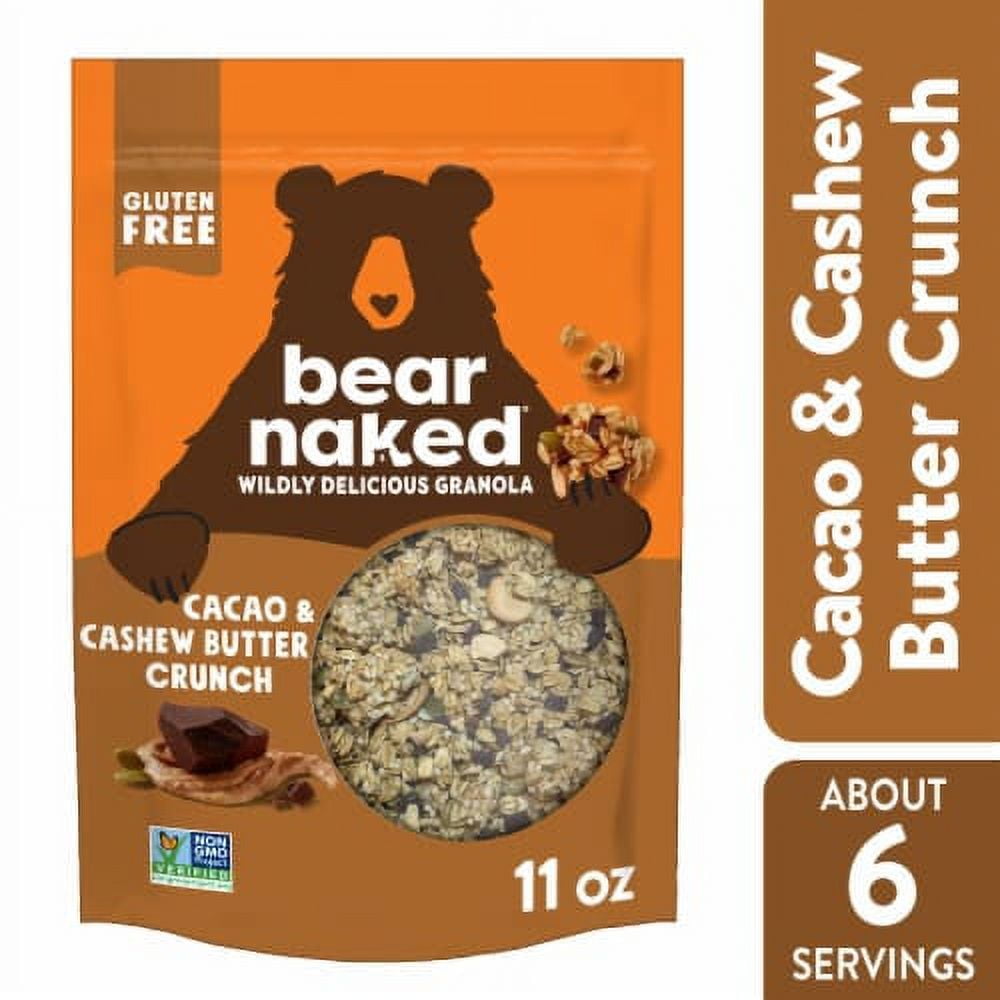 2X - Bear Naked Gluten Free Cacao and Cashew Butter Crunch Granola ...