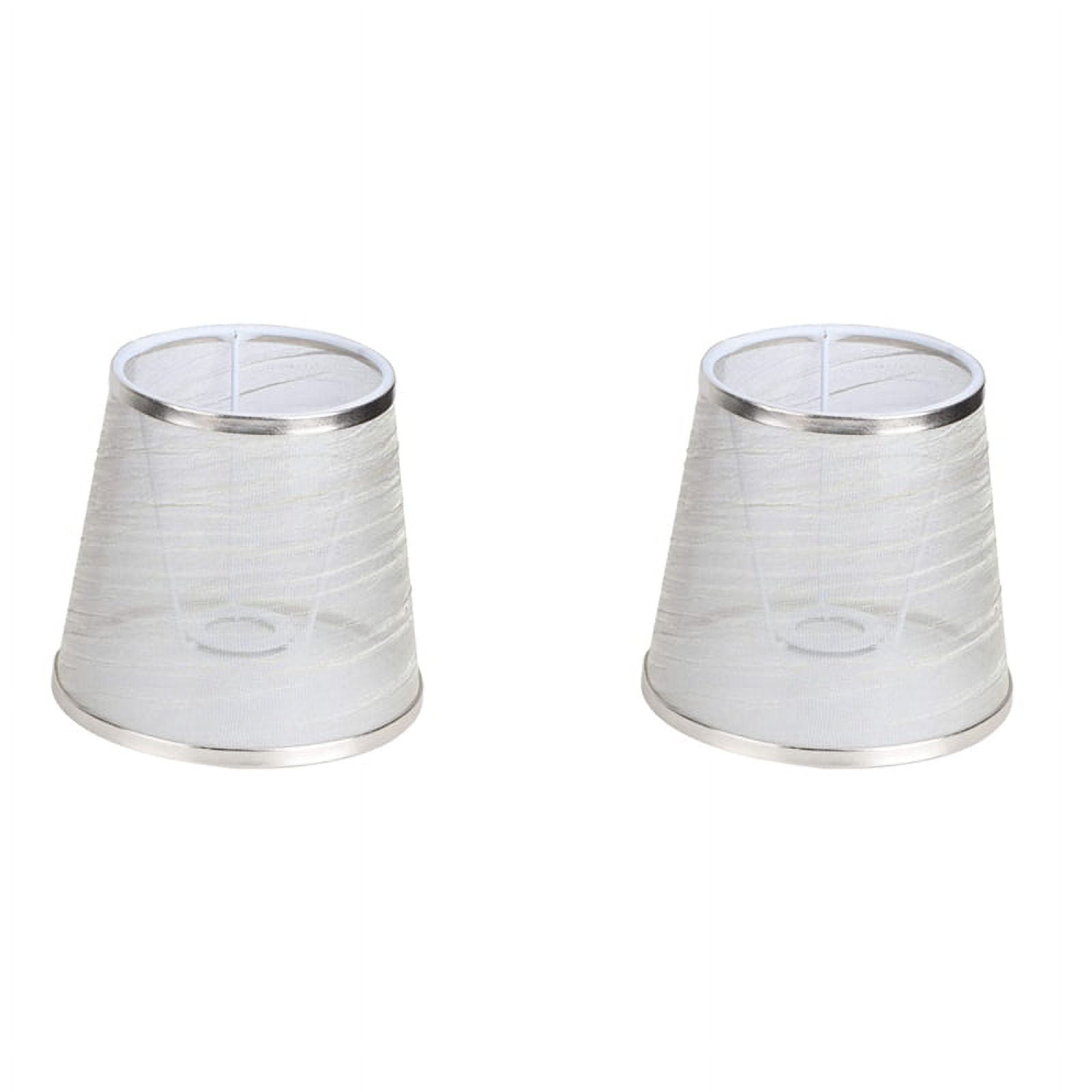 2X Bedside Mini Transparent Lampshade Chandelier Fabric Lamp Wall Desk ...