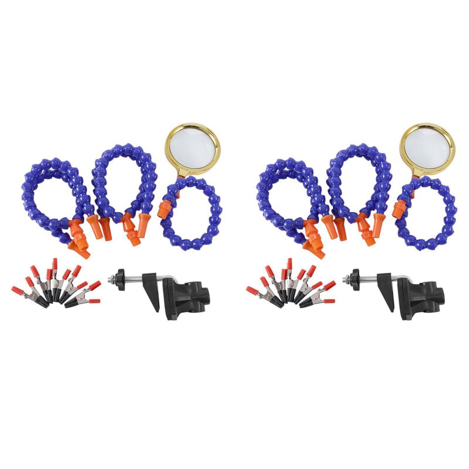 2X Bench Vise Table Clamp Soldering Station with 10Pc Flexible Arms ...