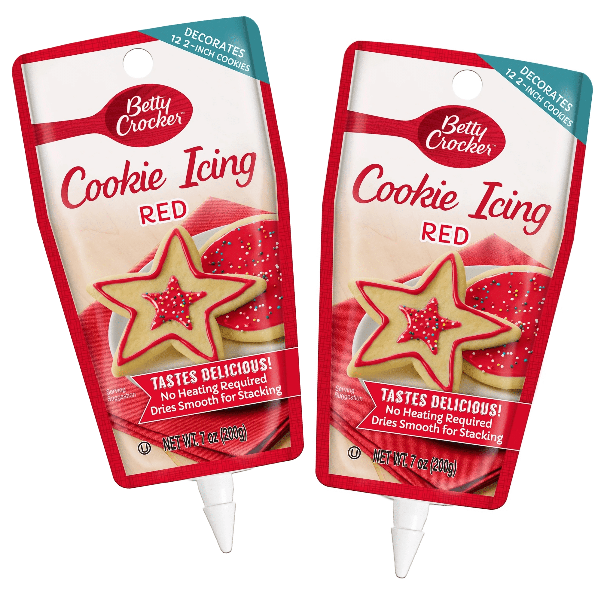 2X - Betty Crocker Cookie Icing - Red - Walmart.com