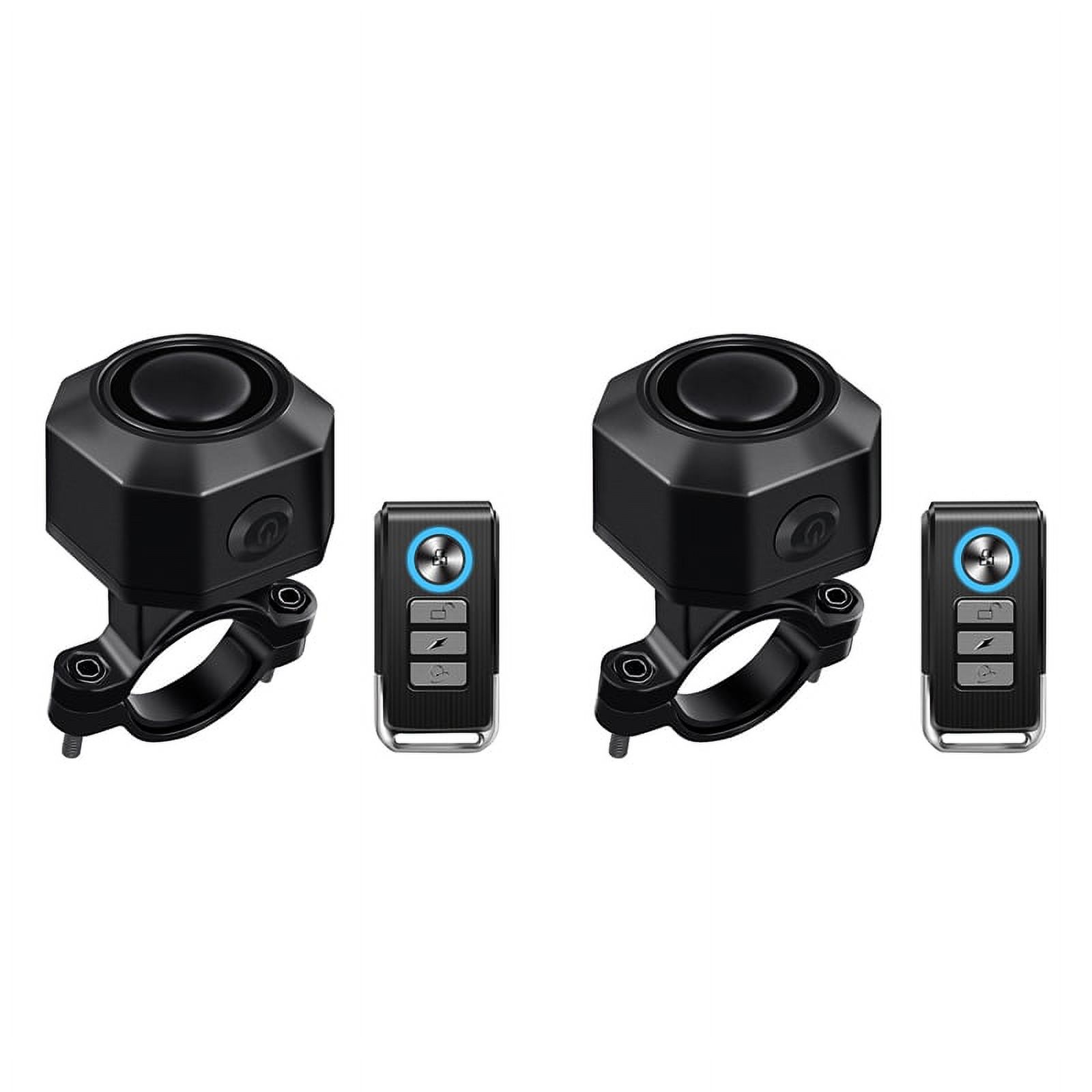 2X Bicycle Alarm System with Remote Control Wireless Motorcycle Bicycle ...