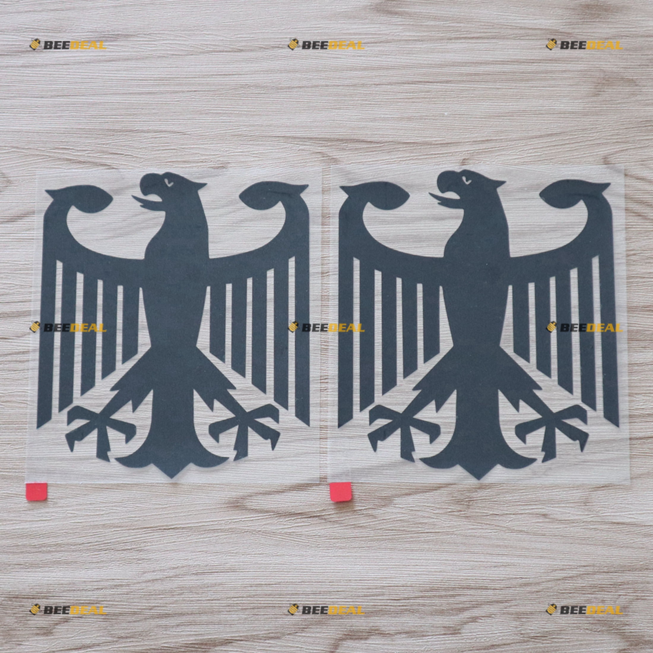 2X Black 4" German Coat of Arms Eagle Decal Sticker Car Vinyl Germany ...