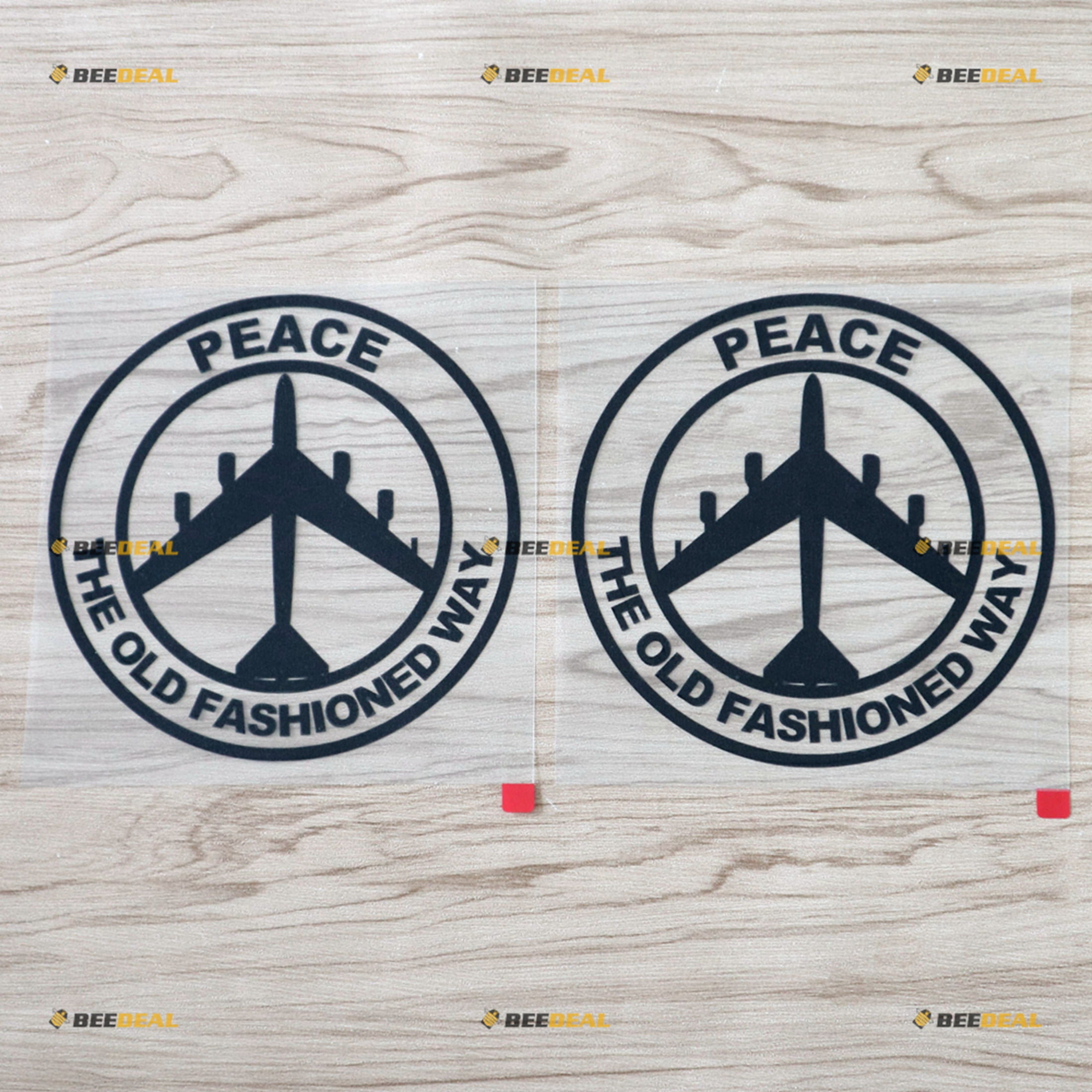 2X Black 4" Peace Air Force B-52 B52 Decal Sticker The Old Fashioned ...
