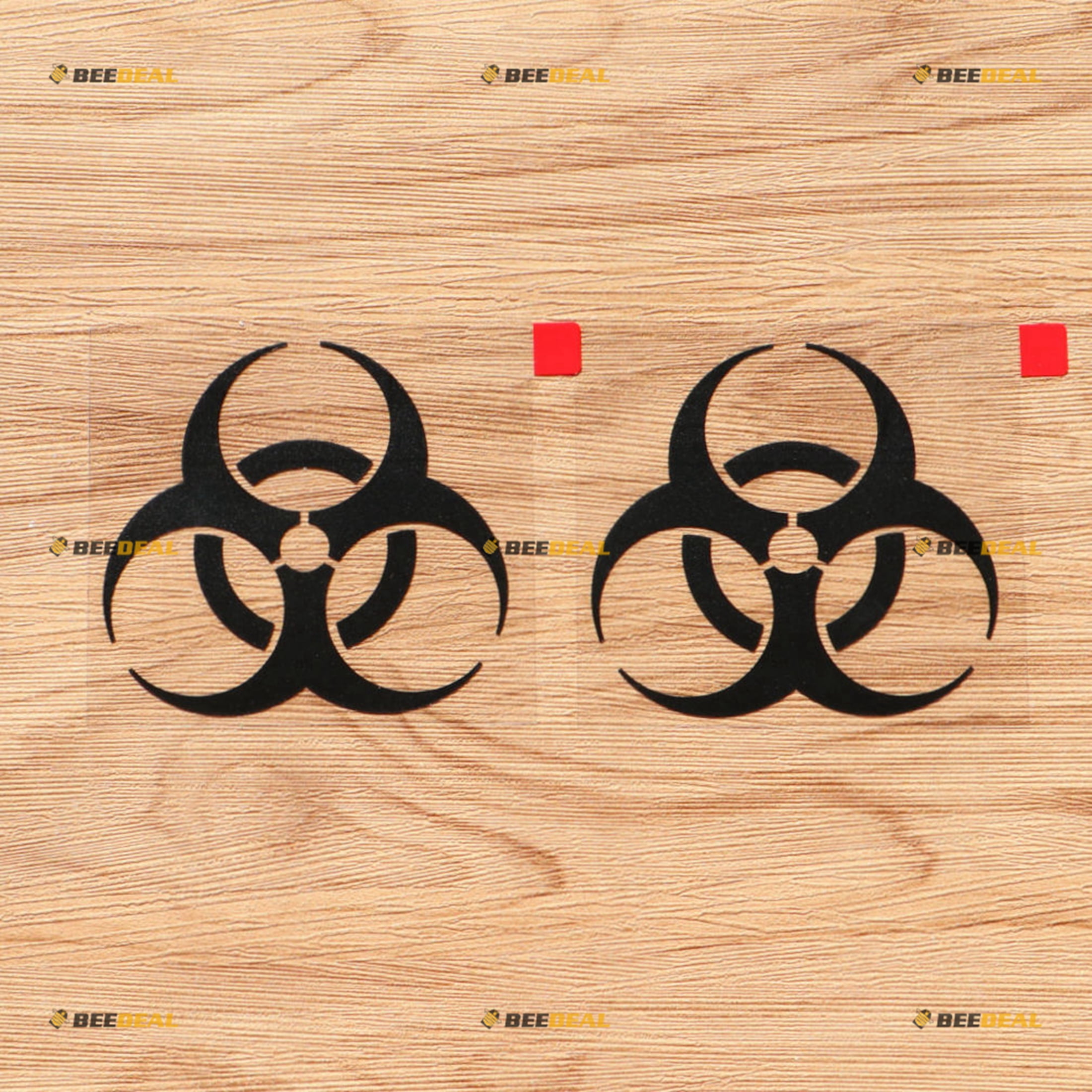 2X Black 6" Biohazard Warning Sign Decal Sticker Car Vinyl die-Cut no ...