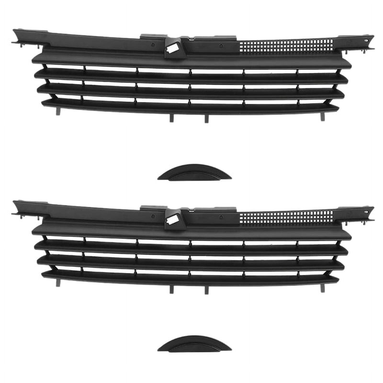 2X Black Car Grill - Matte Black Car Front Hood Grille // MK4 1999-2004 ...