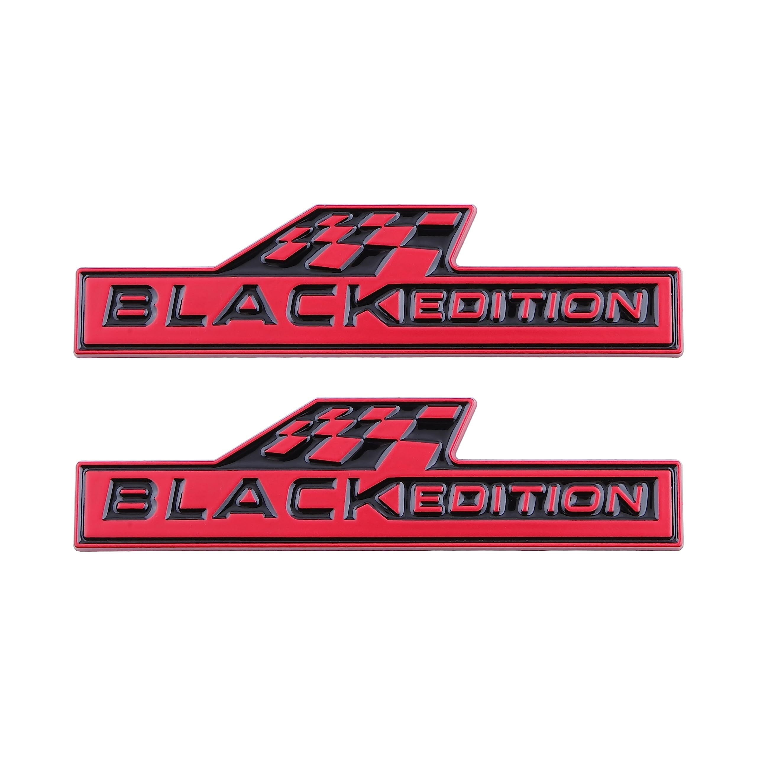 2X Black Edition Emblem Metal Advanced Badge Car Trunk Motorcycle Motif ...