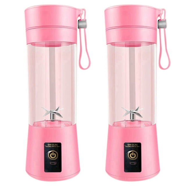 2X Blender Mini Blender for Shakes and Smoothies Rechargeable USB 380Ml ...