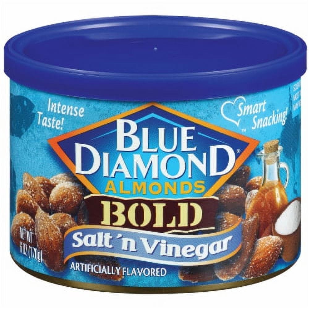 2X-Blue Diamond Bold Salt 'n Vinegar Almonds - 6 oz - Walmart.com