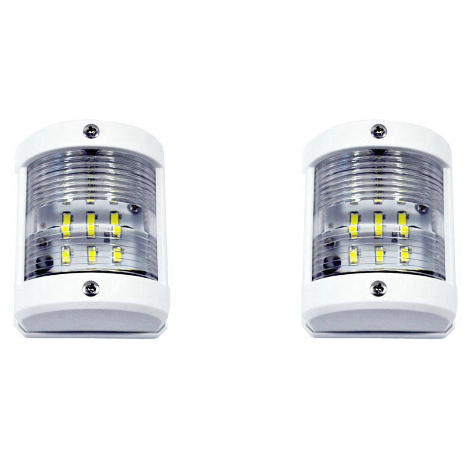 2X Boat 12V Navigation Lights White Stern Light Marine Safe Night ...