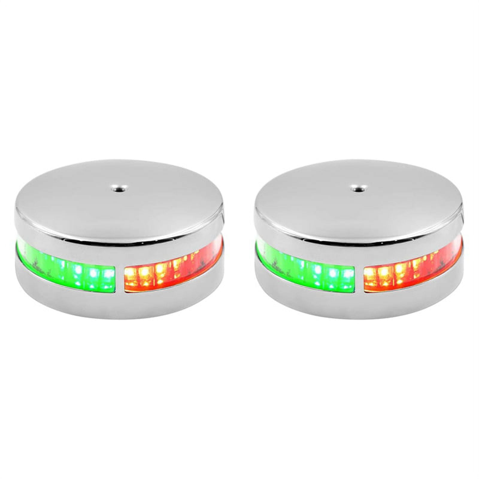 2X Boat Light Bi-Color Bow Light LED Navigation Lights Red & Green ...