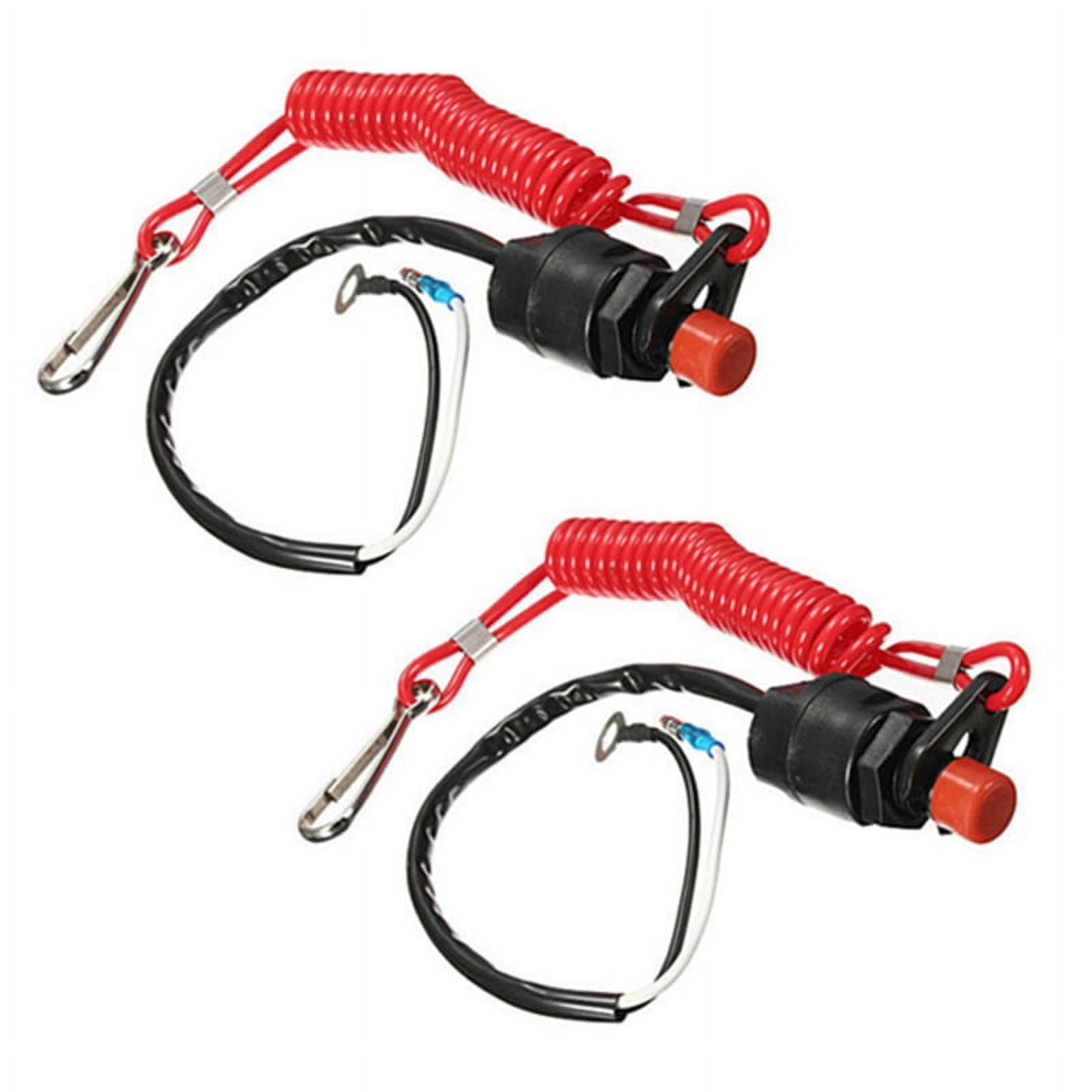 2X Boat Motor Emergency Stop Switch for / Outboard Cut Off Switches ...
