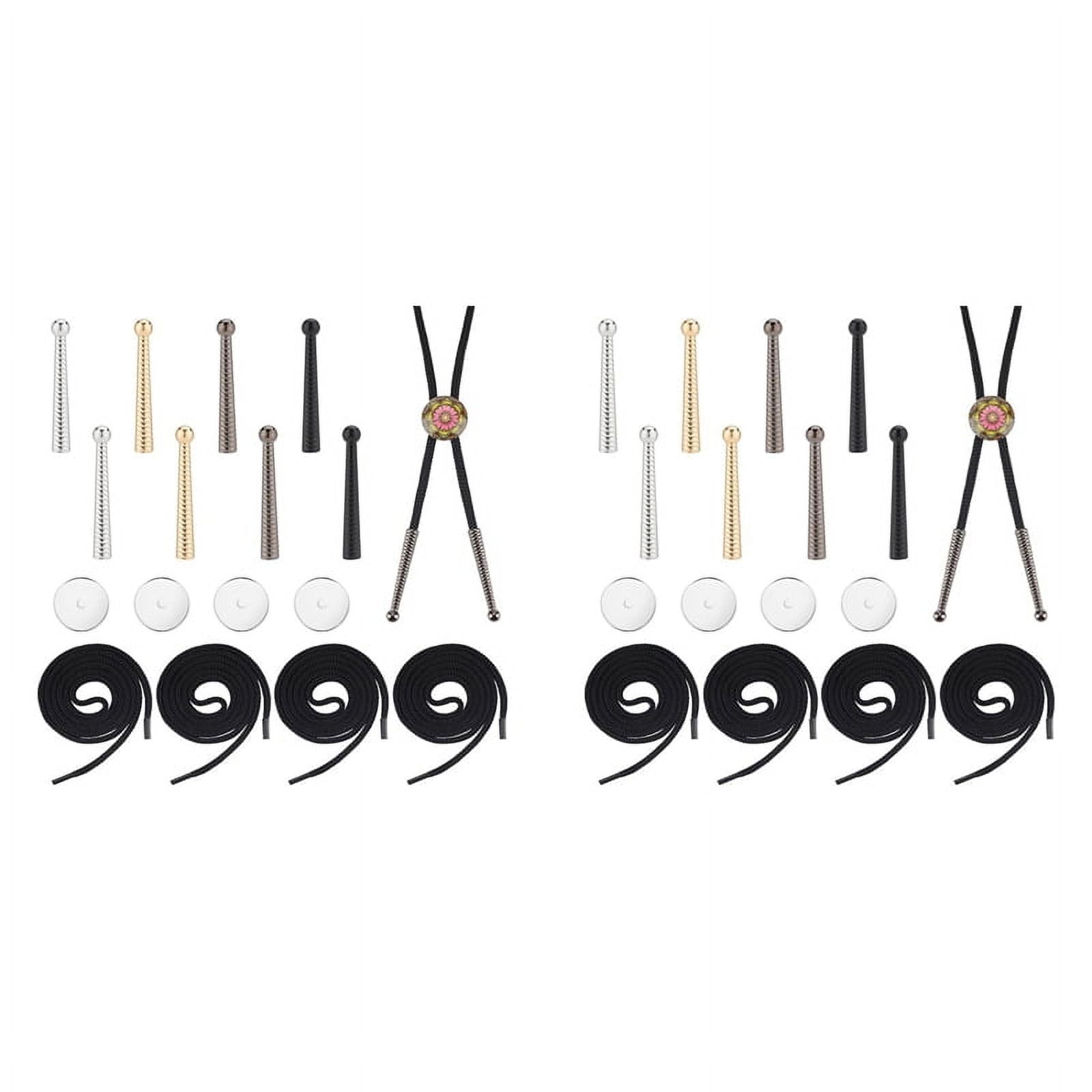 2X Bolo Tie Findings DenimTie Bolo Tie Replacement End Cap Kit for DIY ...