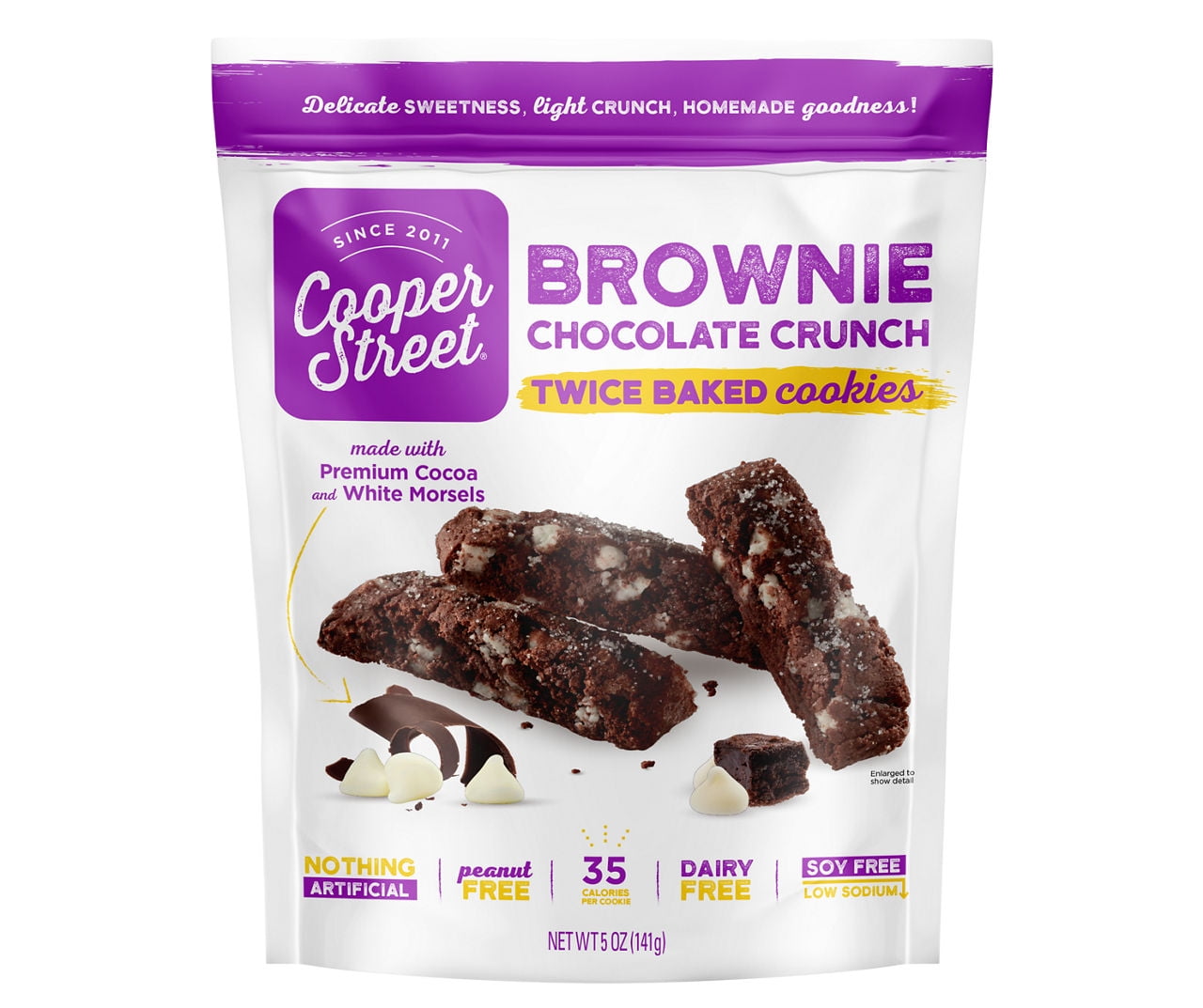 2X - Brownie Chocolate Crunch Twice Baked Cookies, 5 Oz. - Walmart.com
