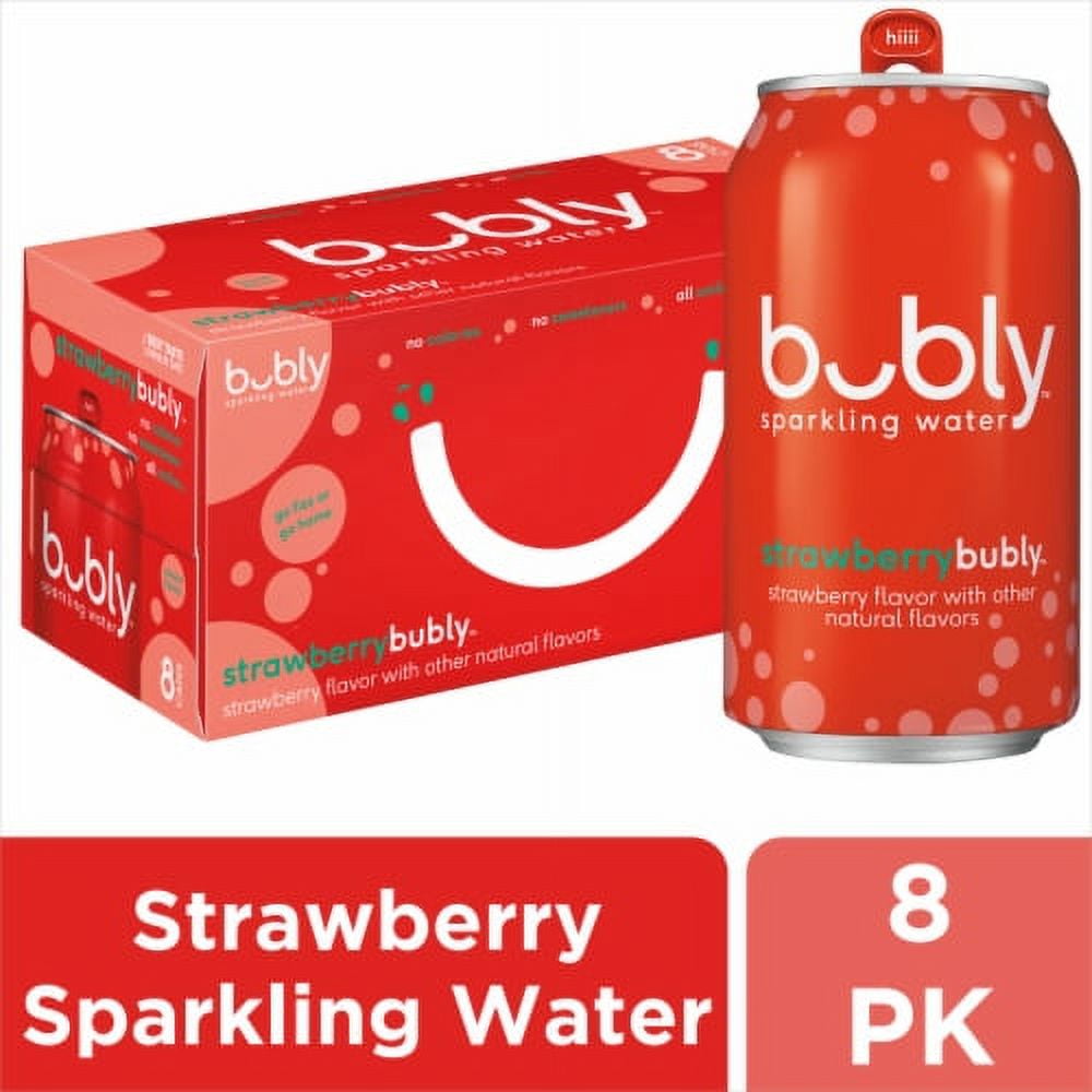2X-Bubly Strawberry Flavored Sparkling Water Cans - 12 fl oz - 8 pk ...