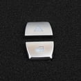 2X Button Cover Sticker Car Chrome Abs Shift Knobs Decorative Cover ...