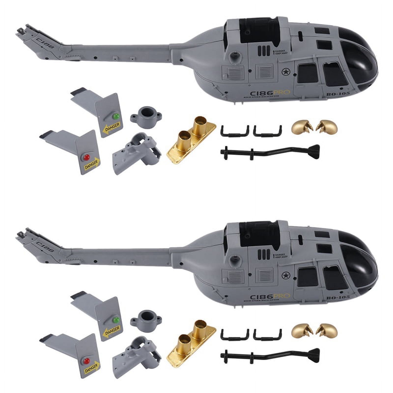 2X C186 Shell Cover Set for C186 C-186 RC Helicopter Airplane Drone ...