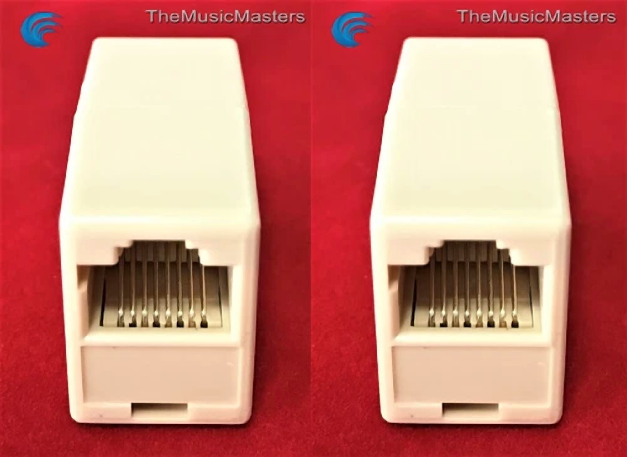 2X CAT5 Network Cable Cord Wire RJ-45 COUPLER Splice Extension ...