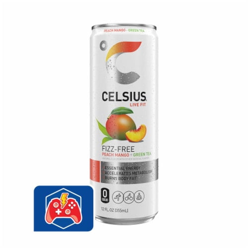 2X-CELSIUS Peach Mango Green Tea Energy Drink - 12 fl oz - Walmart.com
