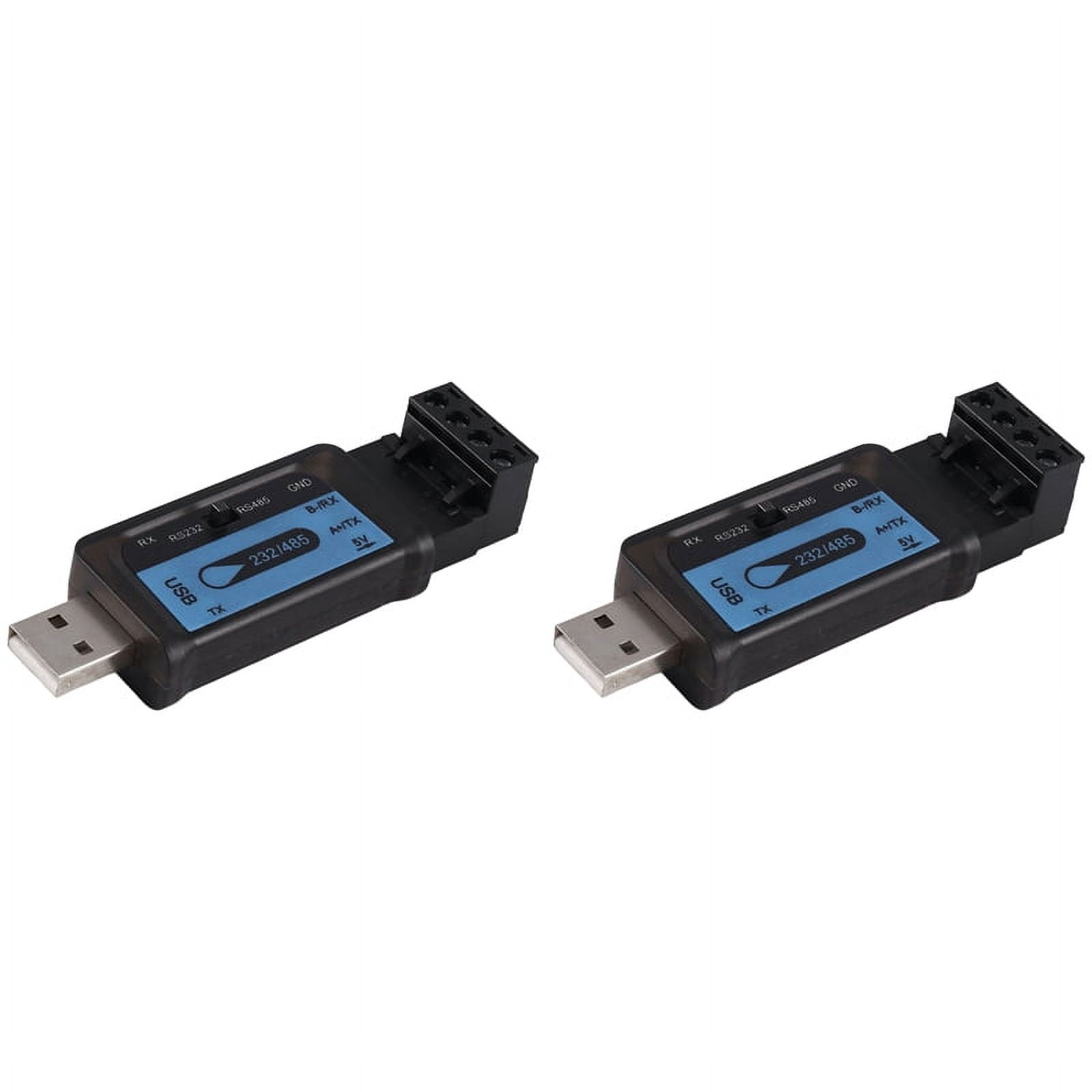 2X CH340 USB to RS232 RS485 Serial Signal Switch Converter Adapter ...