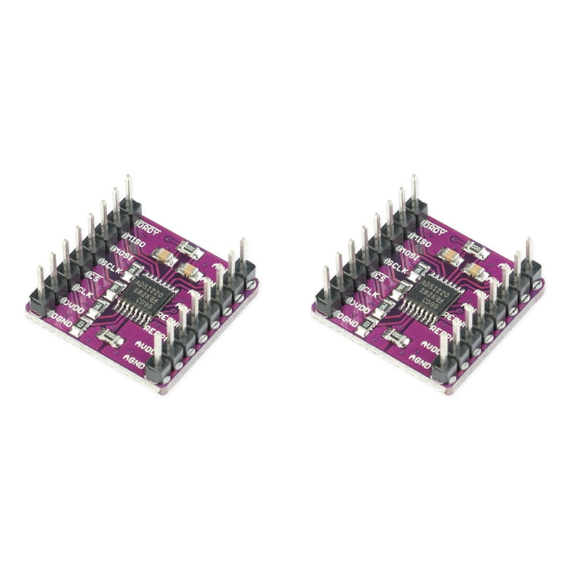 2X CJMCU-1220 ADS1220 ADC 24 Bit A/D Converter Module I2C Low Power 24 Bit Analog-To-Digital ...