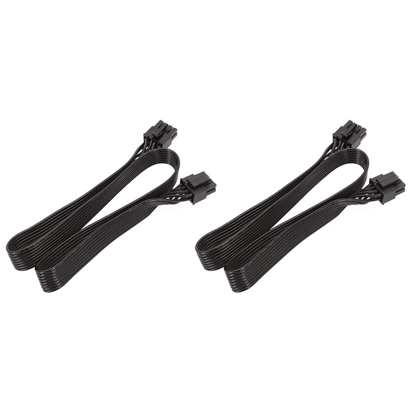 2X CPU 8 Pin to 4+4 Pin ATX Power Supply Cable 8Pin to 8Pin for for and ...