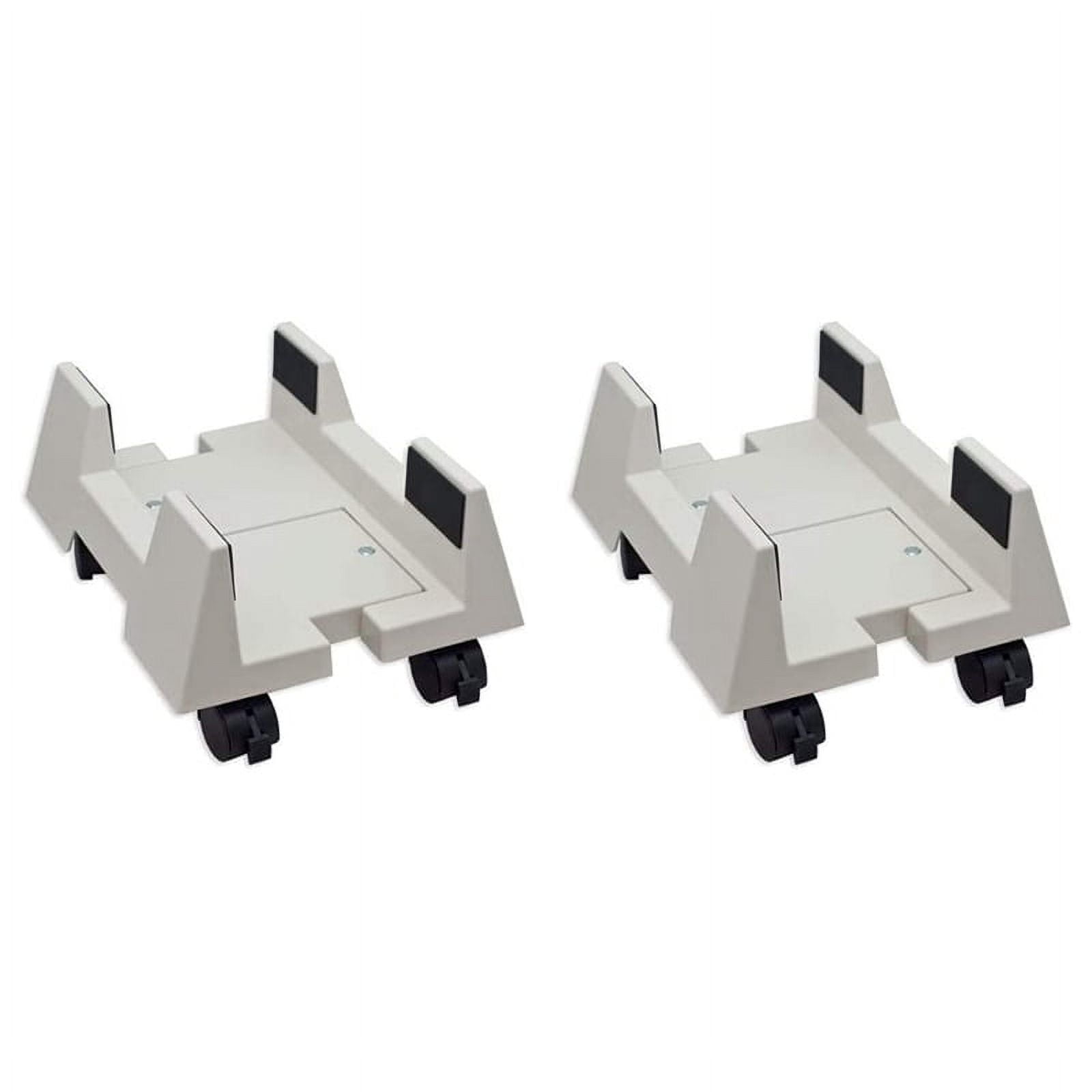 2X CPU Stand Mobile Desktop Tower Computer Floor Stand Rolling Caster ...