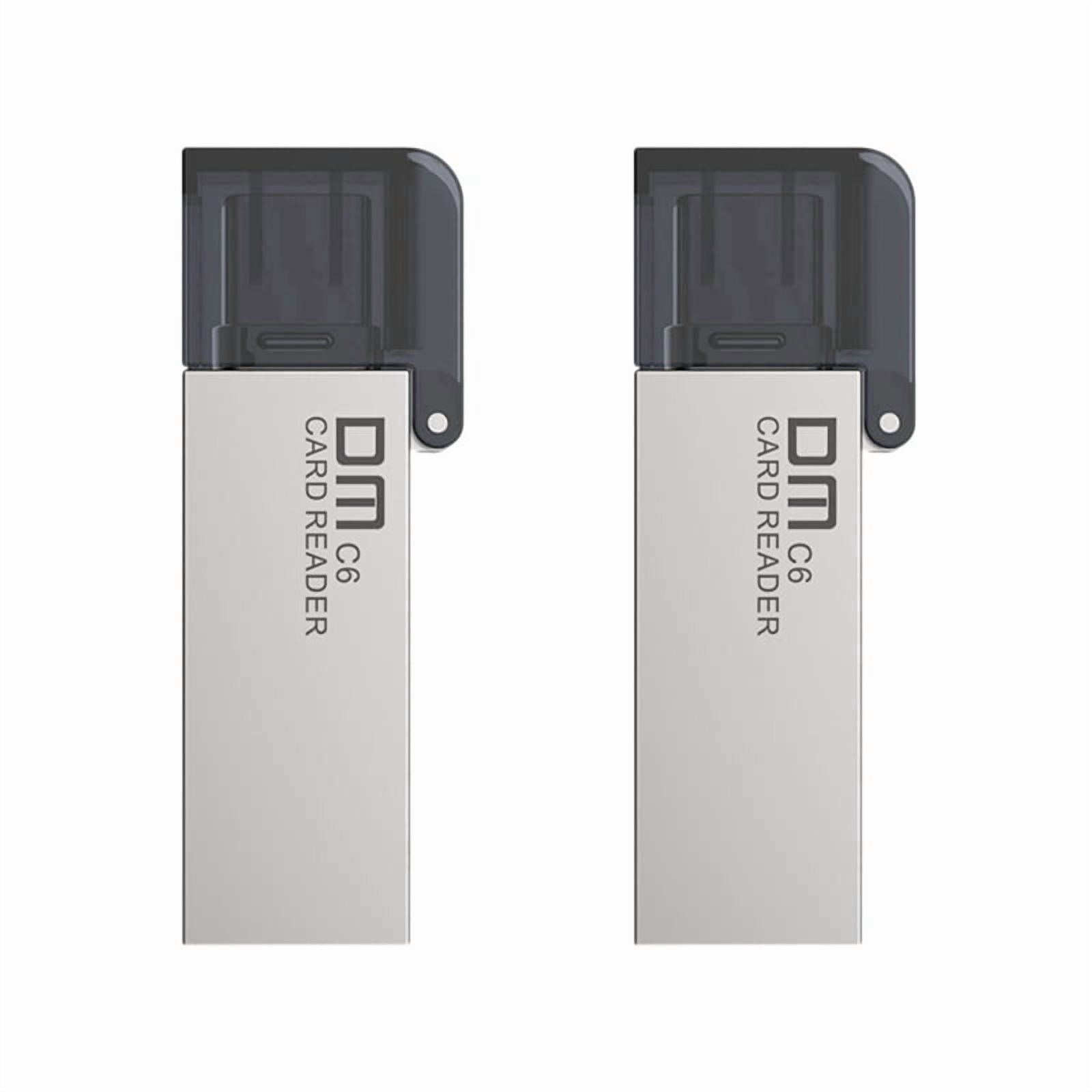 2X CR006 Zinc Alloy Card Reader Type C SD/TF USB Flash Disk Support ...