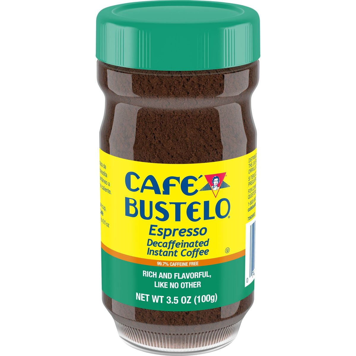 2X - Cafe Bustelo Decaffeinated Instant Espresso Roast Dark Roast ...