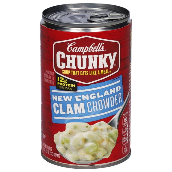 2X - Campbell's Chunky New England Clam Chowder - 18.8 oz - Walmart.com